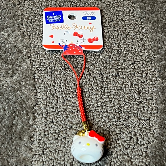 Sanrio | Accessories | Hello Kitty Bell Keychain Phone Strap Lucky ...
